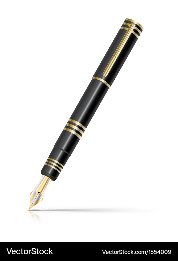 Ink pen Royalty Free Vector Image - VectorStock