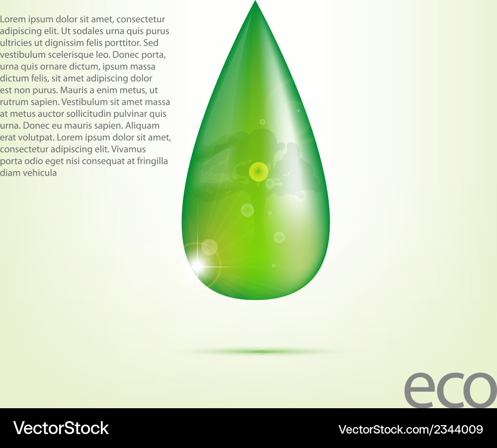 Nature Elements - Leaf Drop Royalty Free Vector Image