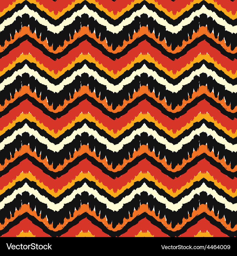 Orange ethnic pattern Royalty Free Vector Image