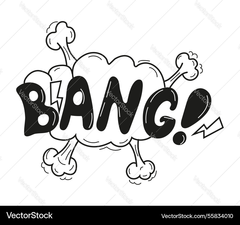 Boom effects and explosion elements comic-style Vector Image