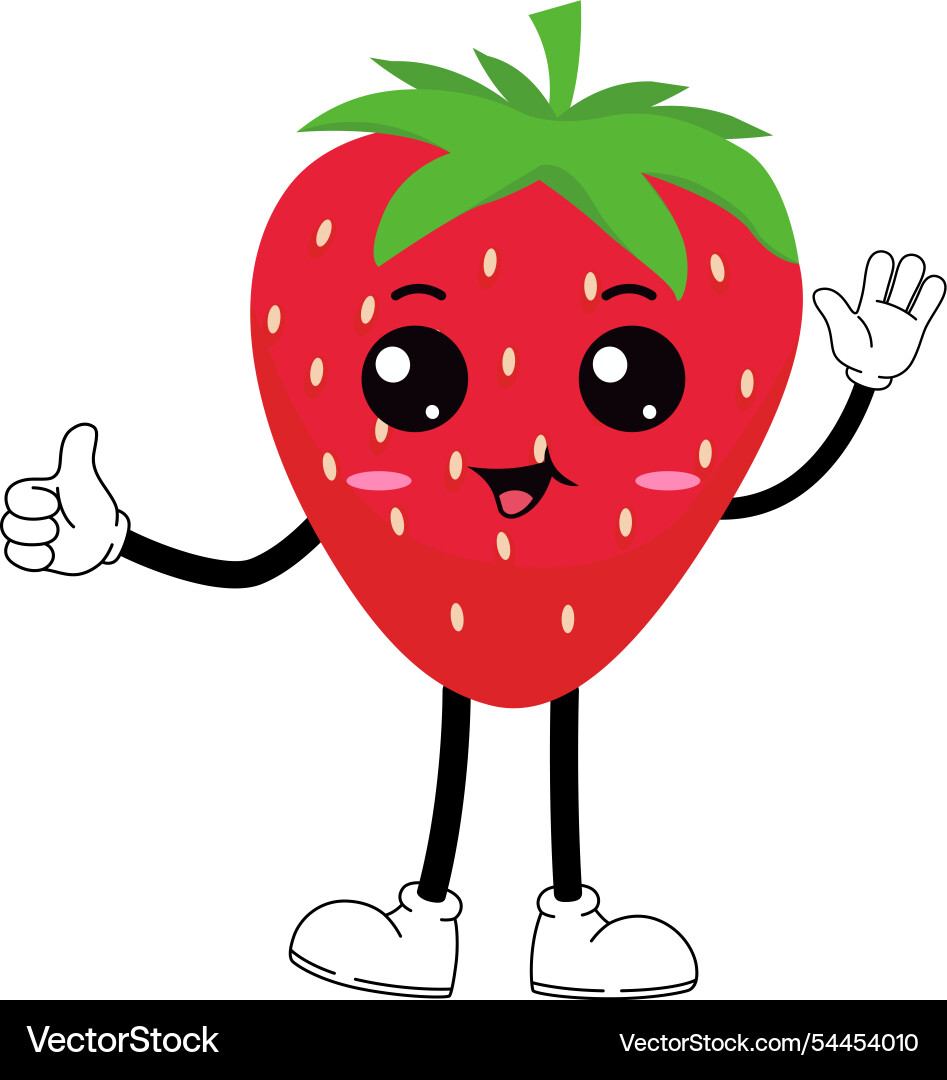 Cartoon - strawberry Royalty Free Vector Image