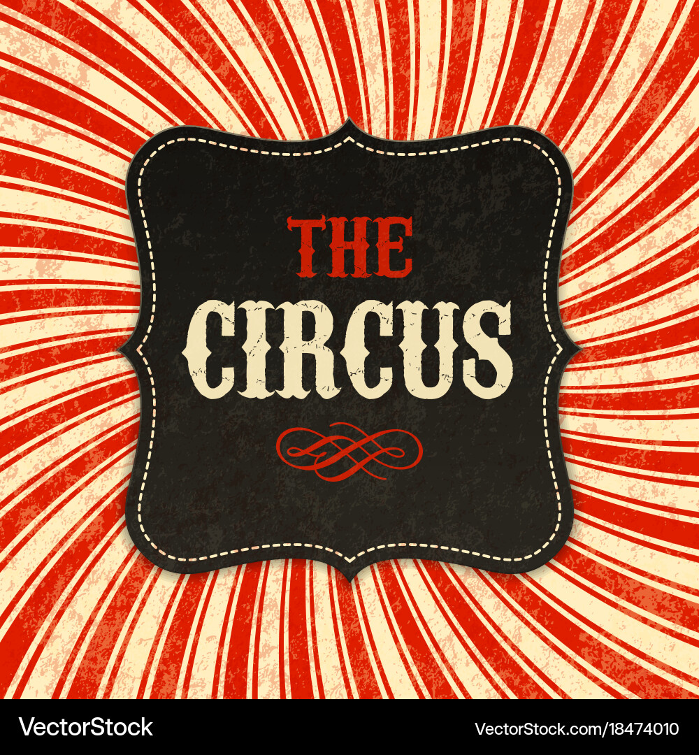 Circus poster background Royalty Free Vector Image