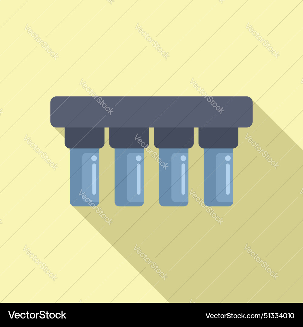 Flat design of laboratory test Royalty Free Vector Image