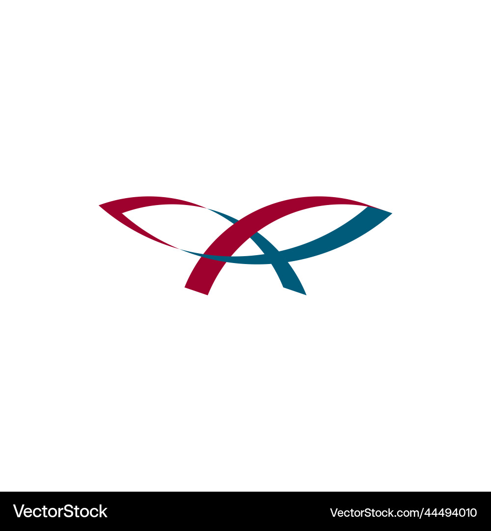 Stylized letter a icon logo Royalty Free Vector Image