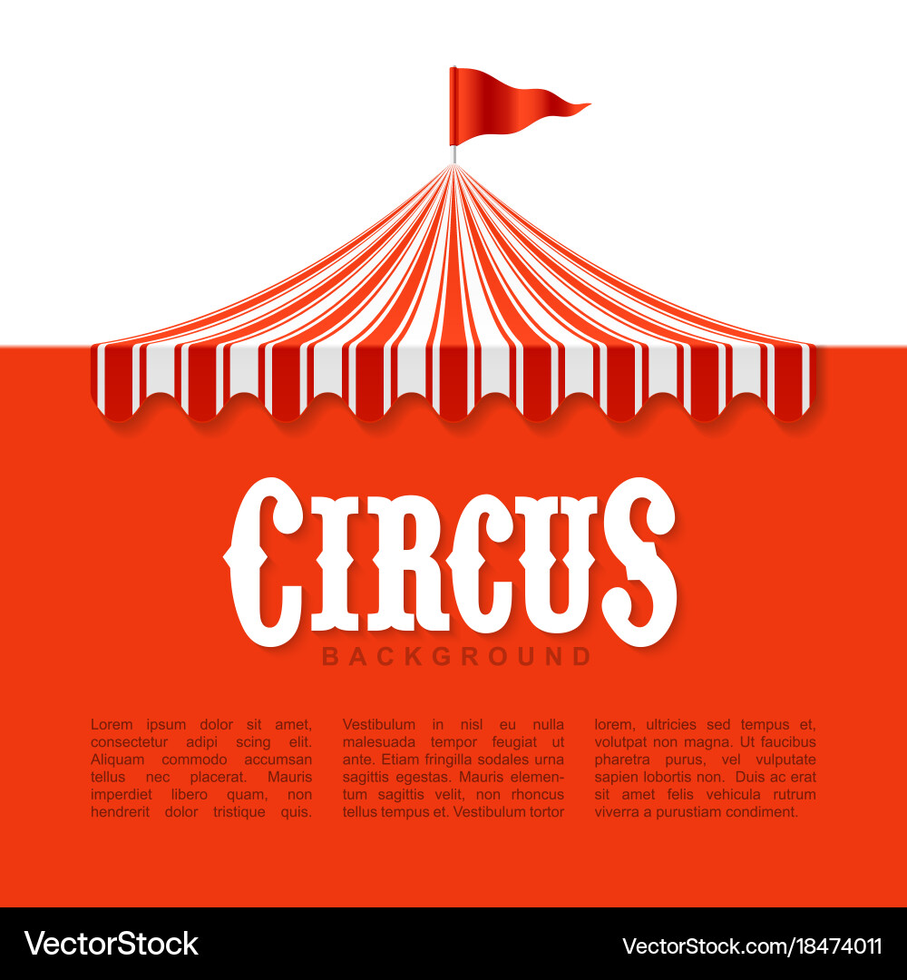 Circus advertisement poster background Royalty Free Vector