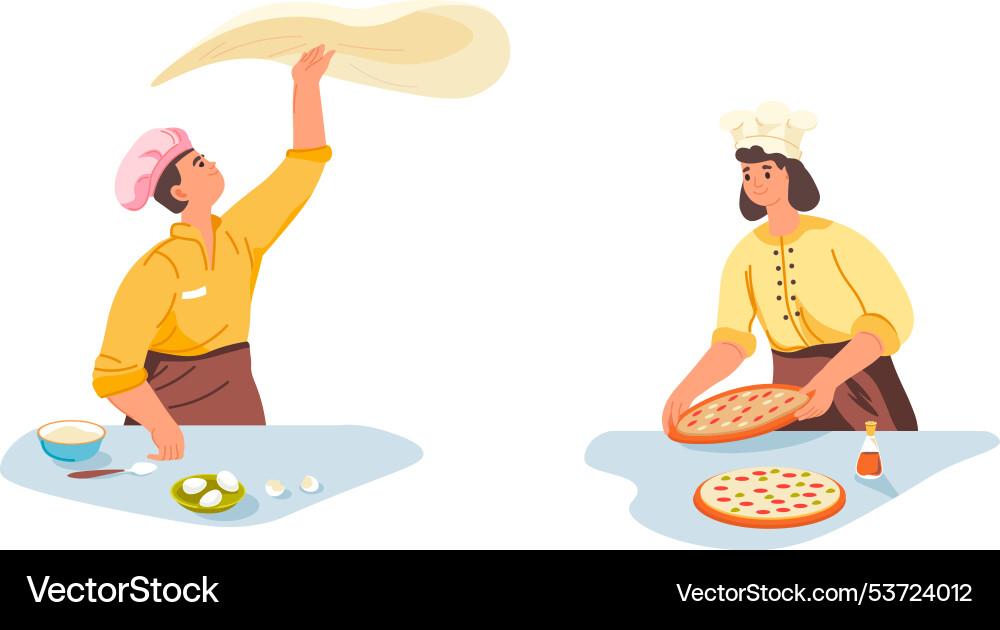 Baking process isolated Royalty Free Vector Image