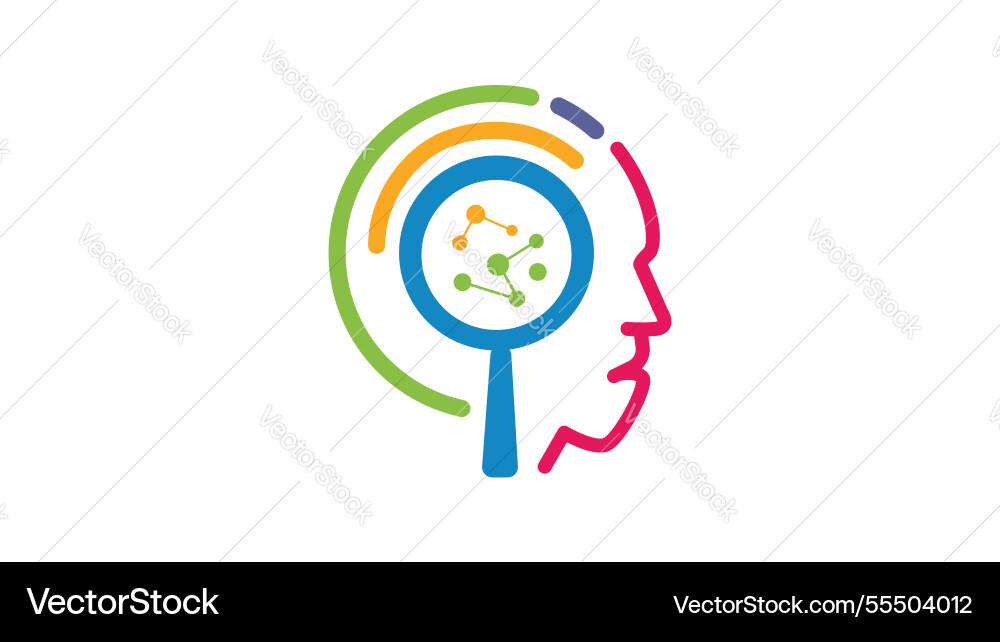 Brain research logo Royalty Free Vector Image - VectorStock