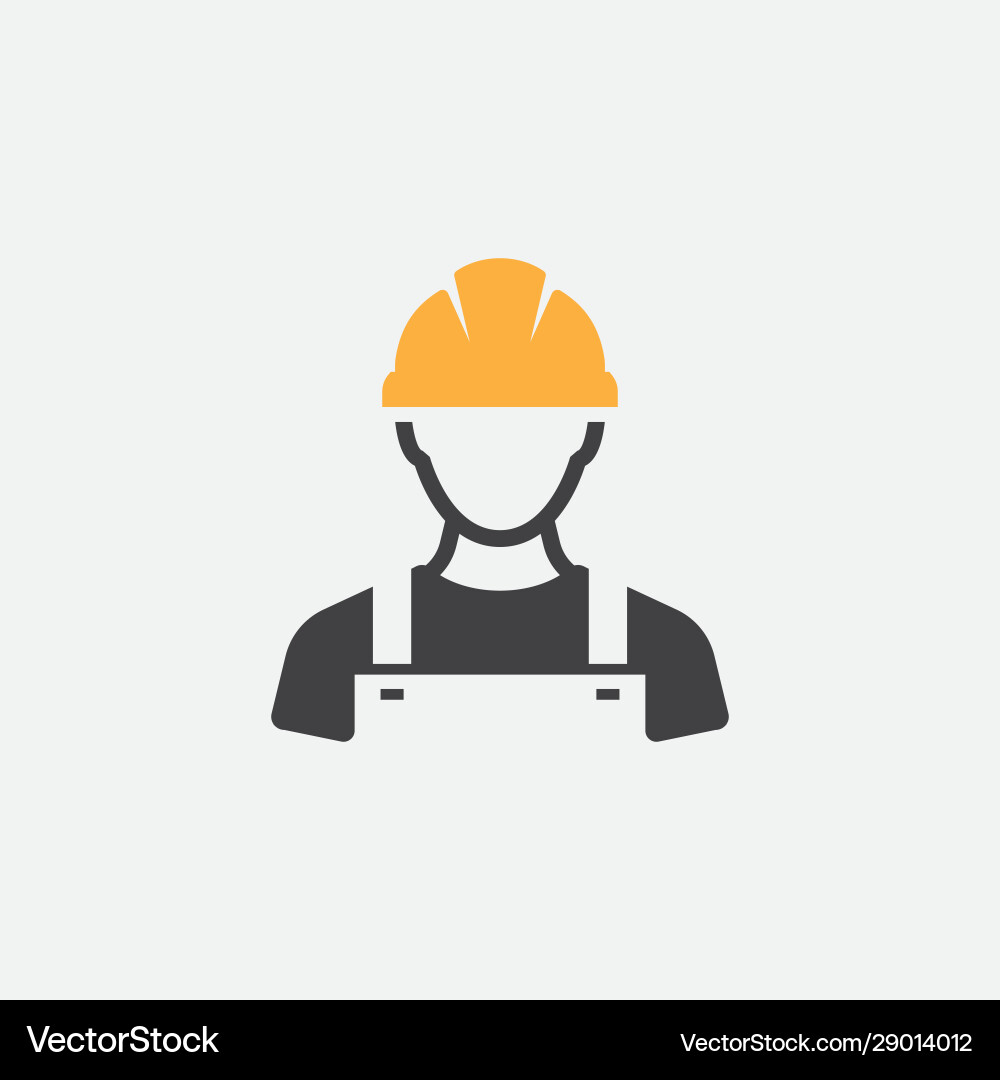 Construction man icon Royalty Free Vector Image