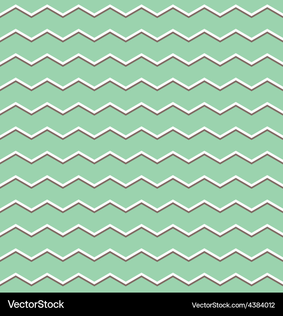 Green Zigzag Pattern Tile Royalty Free Vector Image