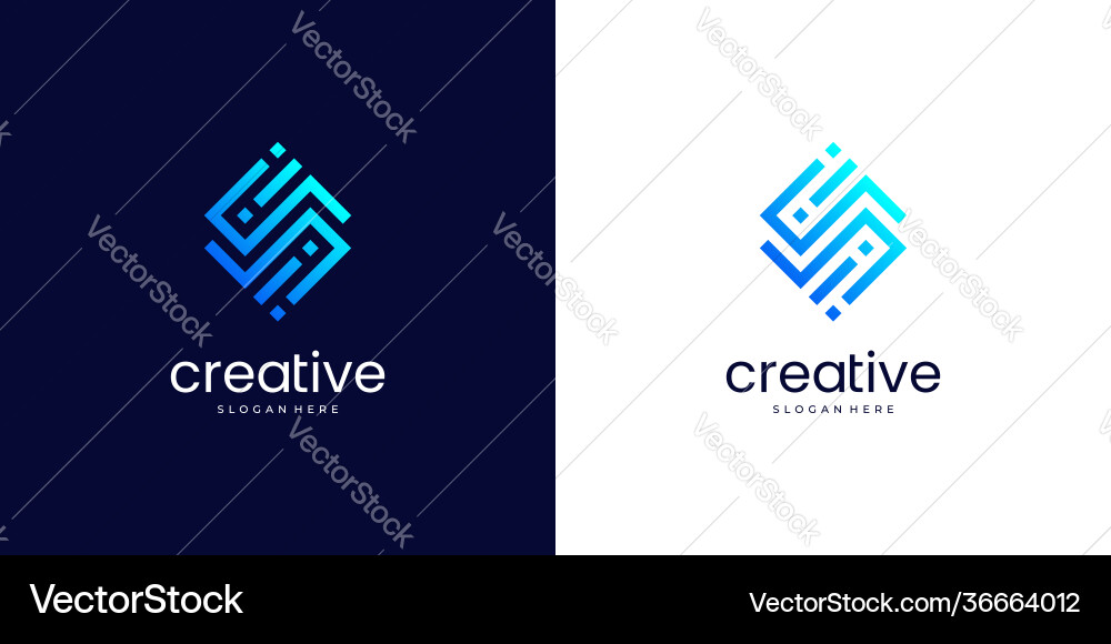 Letter c infinity logo design inspiration Vector Image