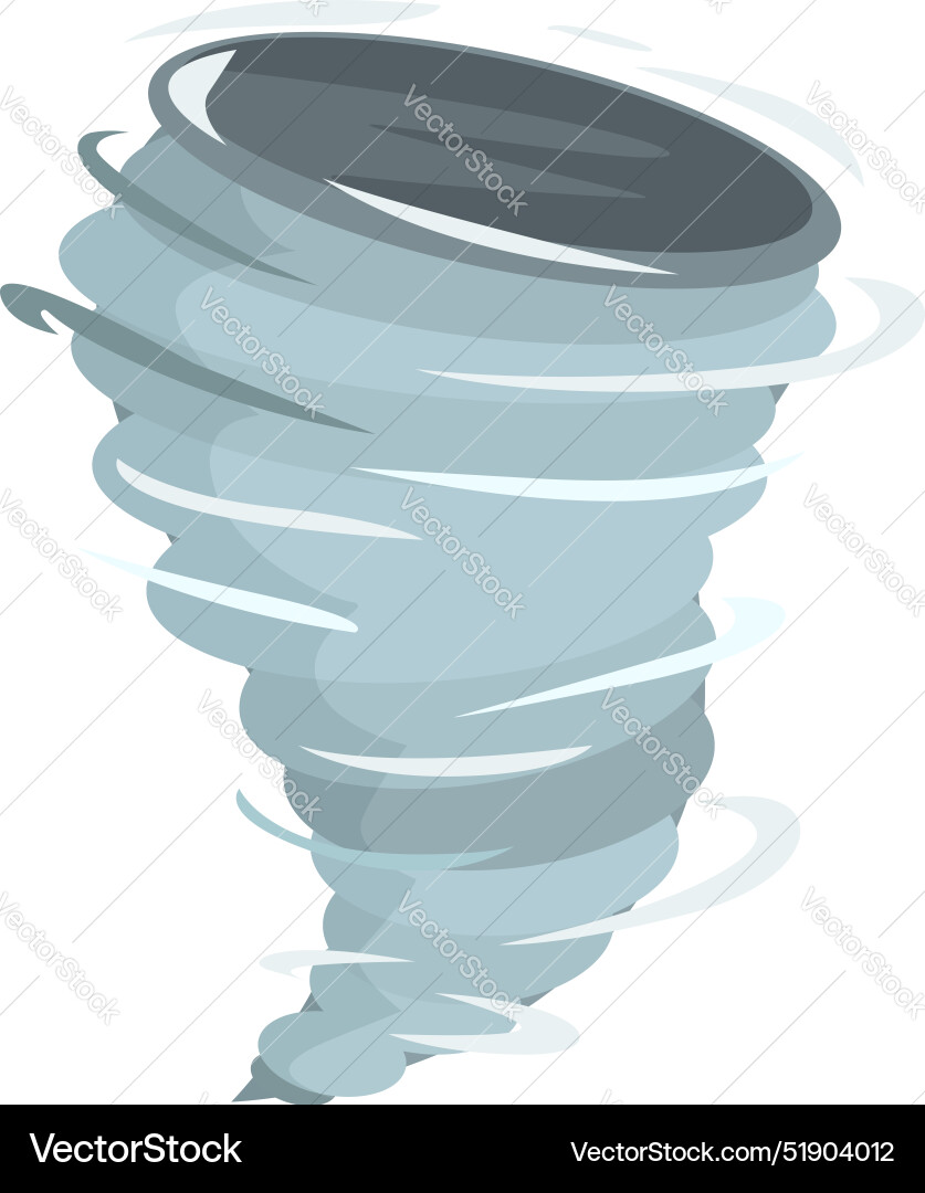 Powerful destructive tornado whirling natural Vector Image