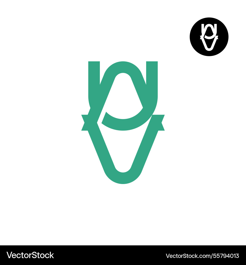 Auv uav logo letter monogram design Royalty Free Vector