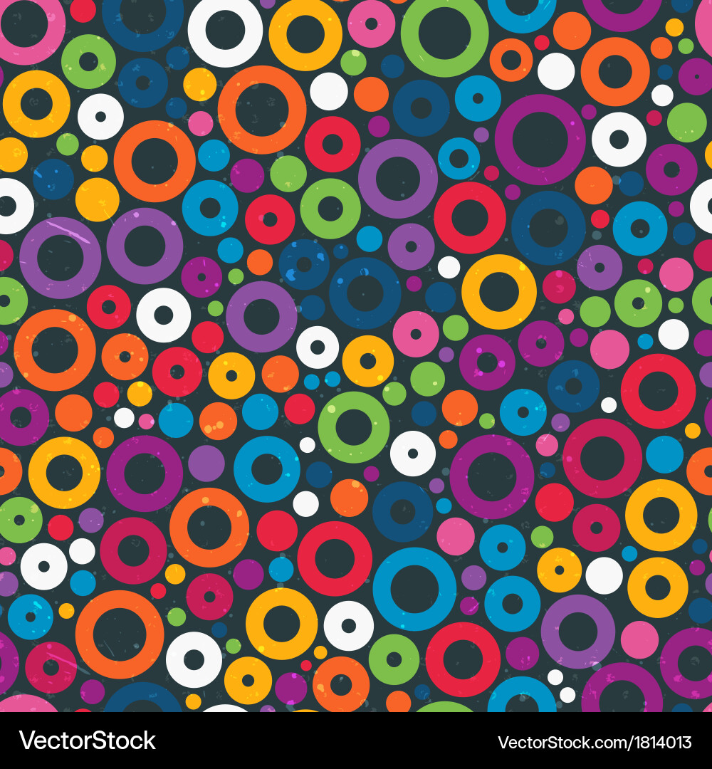 Colorful seamless pattern with circles Royalty Free Vector