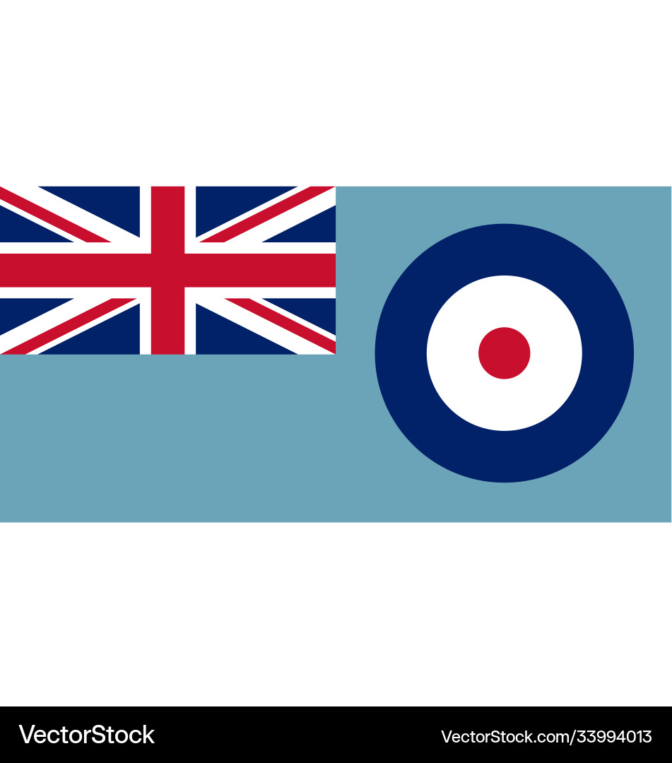 Royal Air Force Flag Royalty Free Vector Image
