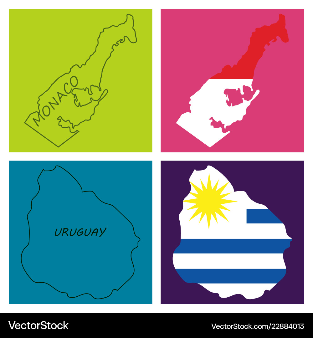 World Map - Countries Royalty Free Vector Image