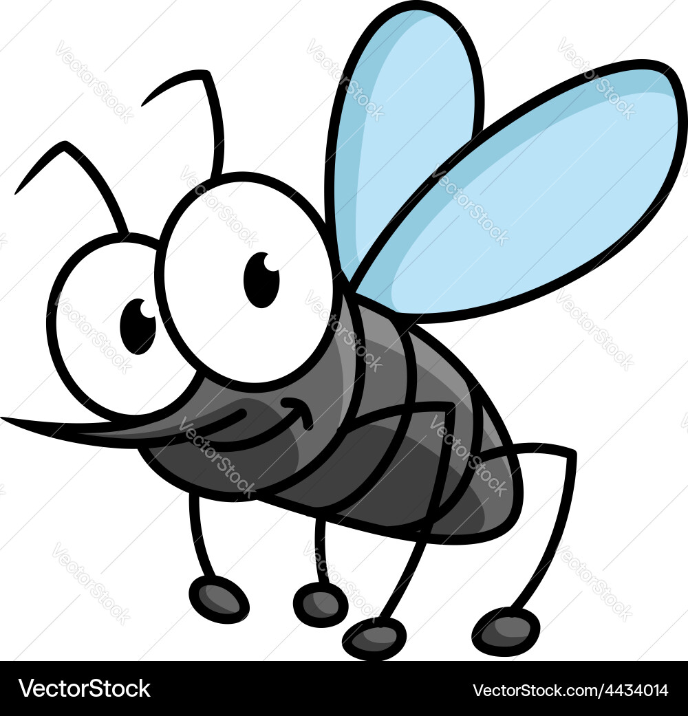 Cartoon Mosquito Character Royalty Free Vector Image