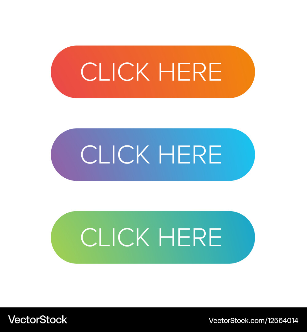 Click here flat button set Royalty Free Vector Image