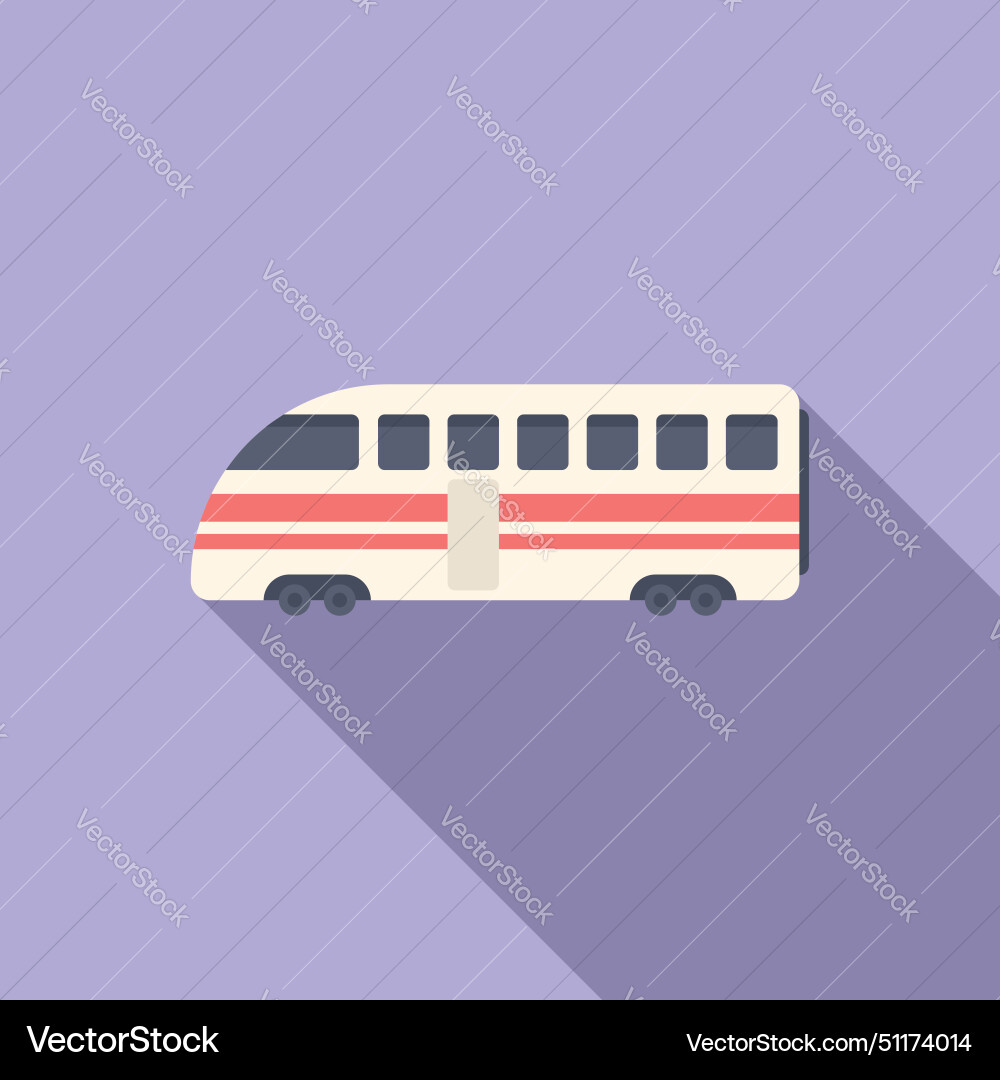 Ecology train icon flat high speed move Royalty Free Vector