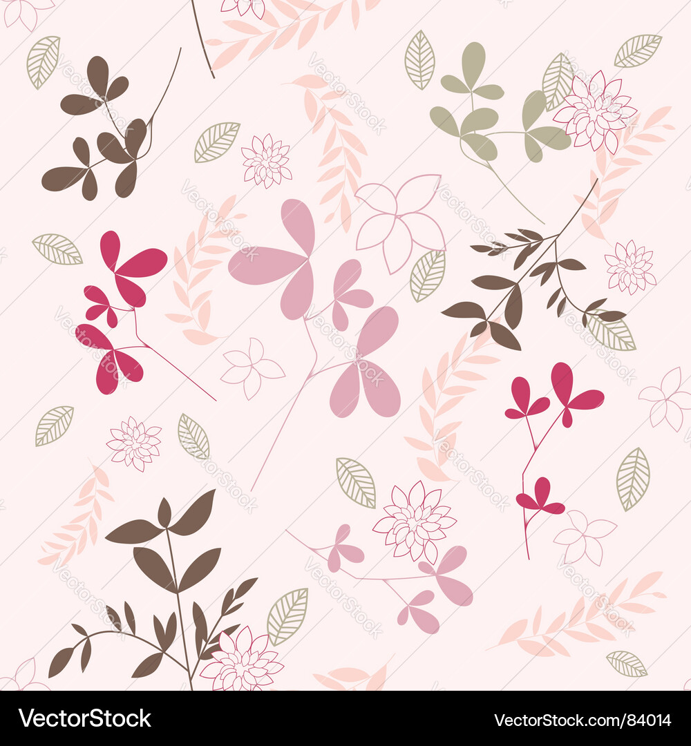 Elegant Floral Pattern Royalty Free Vector Image
