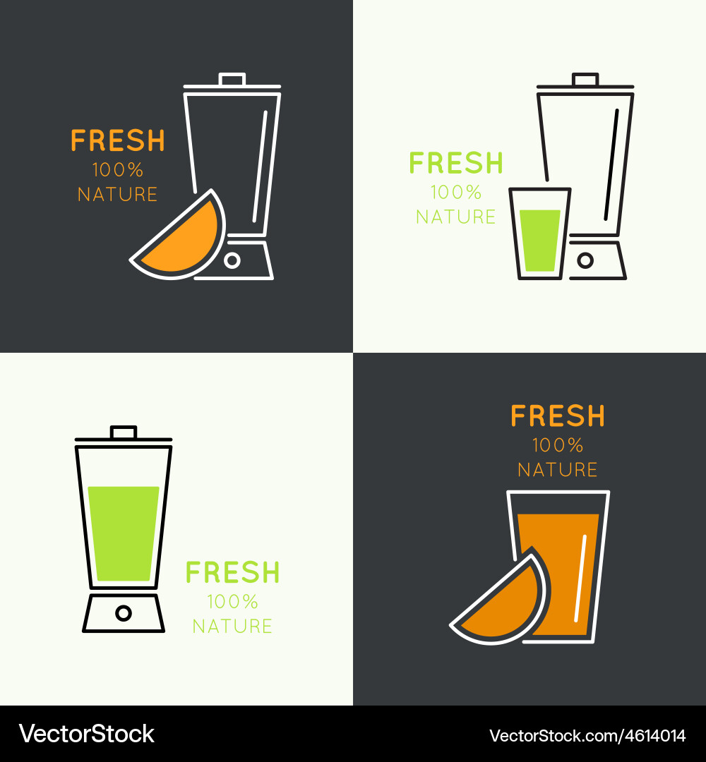 Natural juice Royalty Free Vector Image - VectorStock