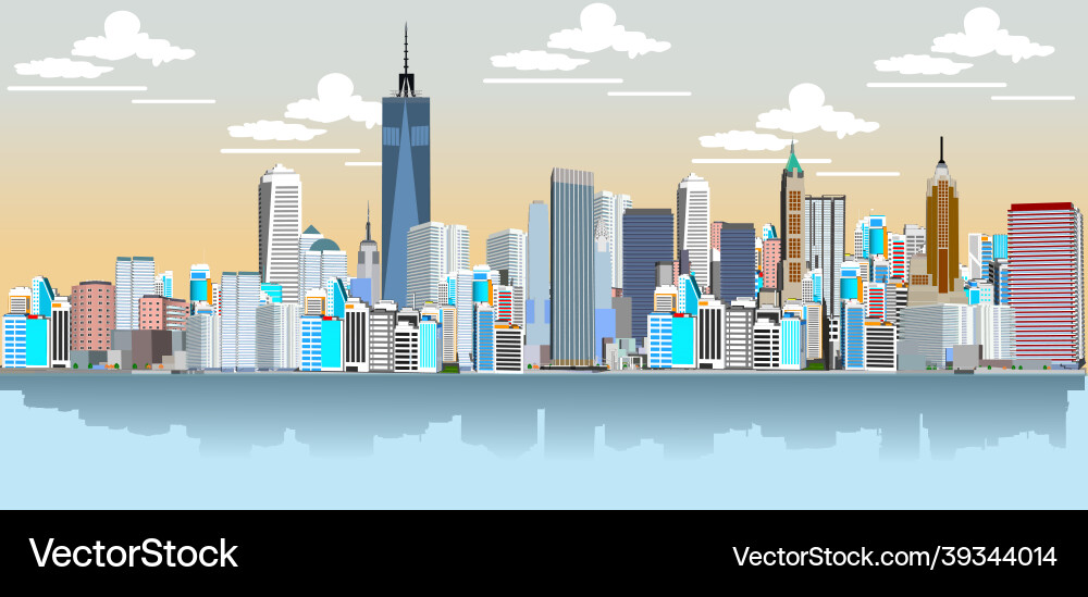 New york cityscape Royalty Free Vector Image - VectorStock