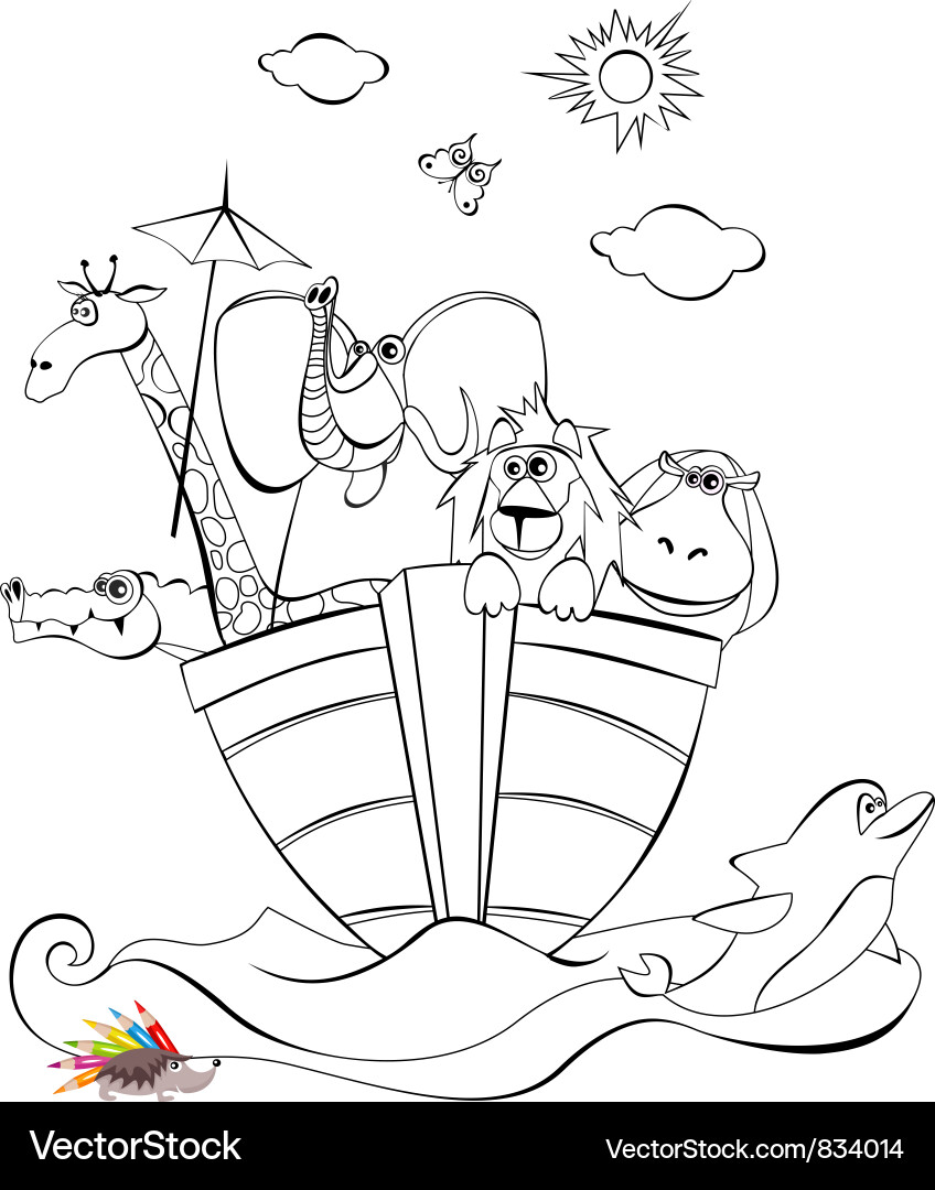 Noah arc Royalty Free Vector Image - VectorStock