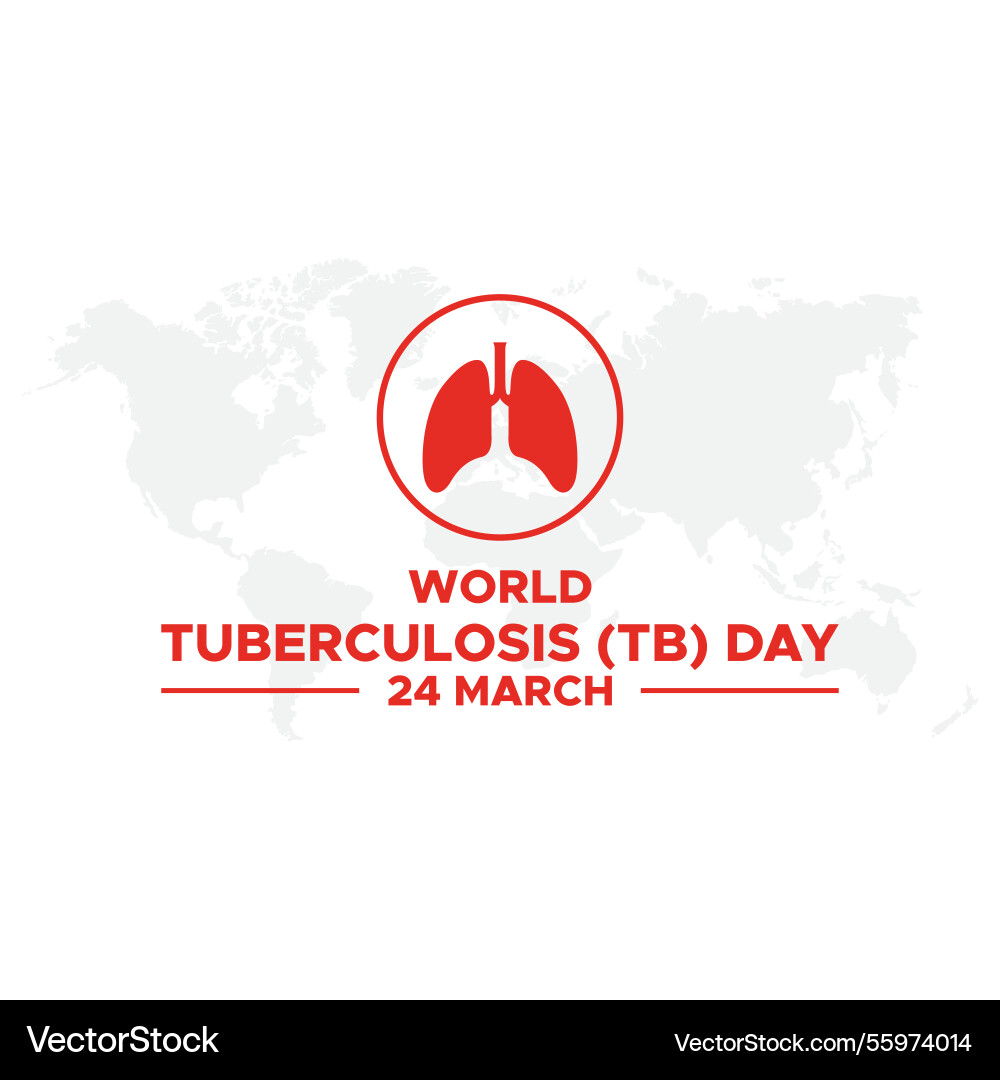 World tuberculosis day Royalty Free Vector Image