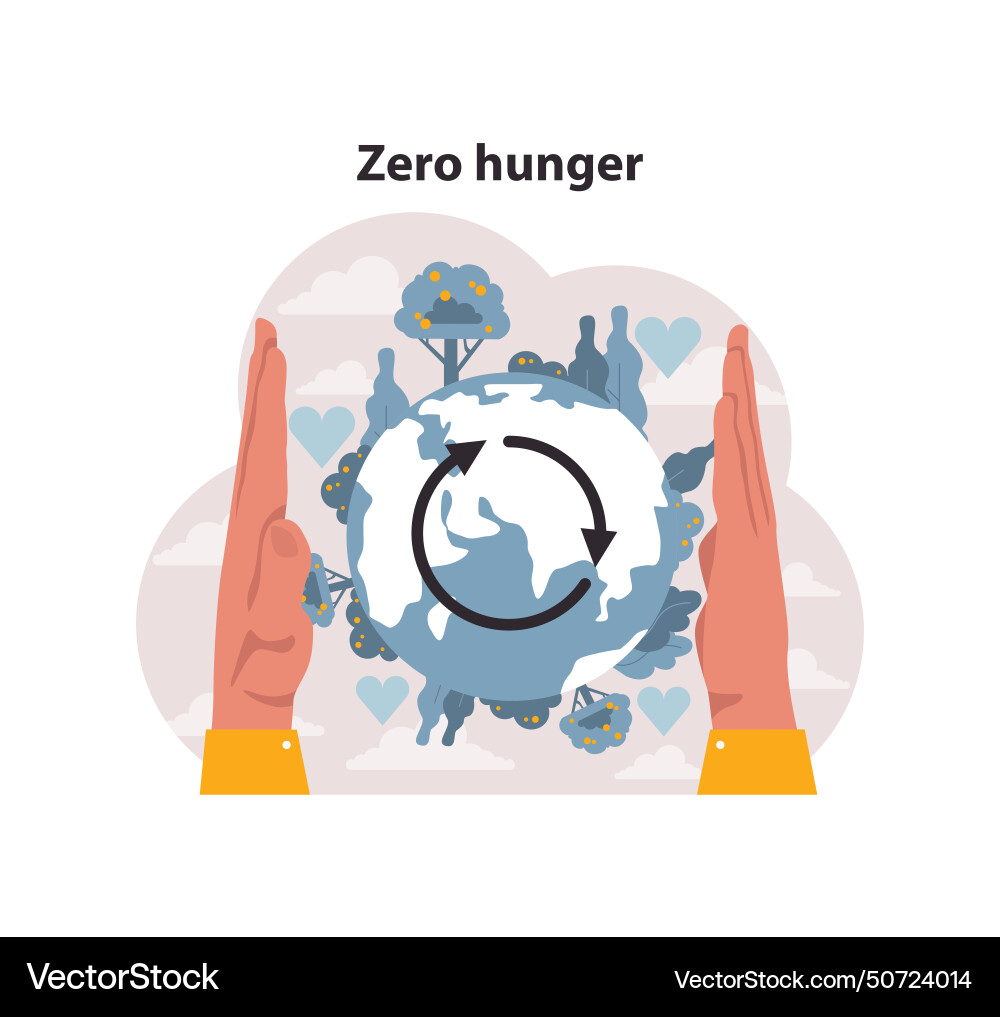 Zero hunger sdg or sustainable development goals Vector Image