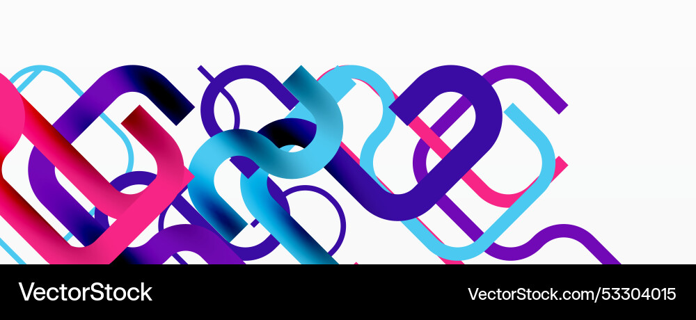 Abstract background curvy lines minimal geometric Vector Image