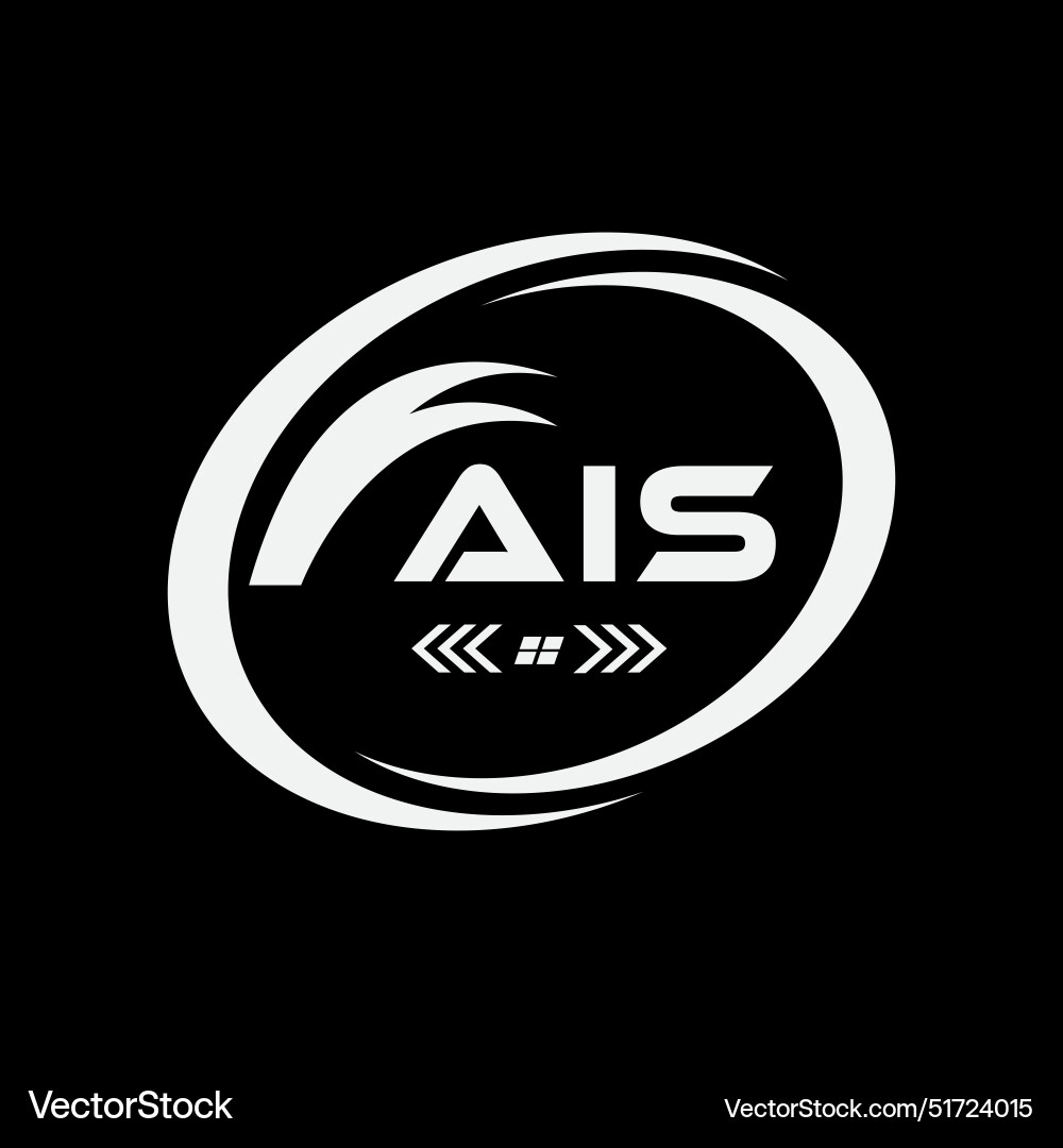 Ais letter logo design simple and modern Vector Image