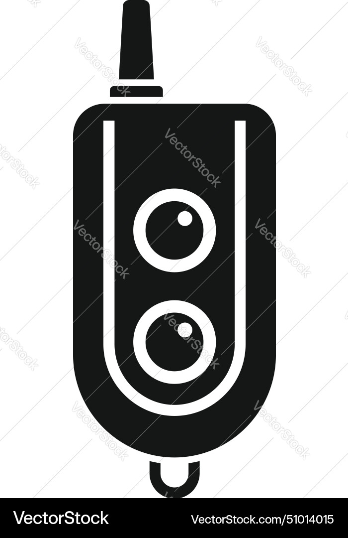 Antenna key control icon simple vehicle Royalty Free Vector