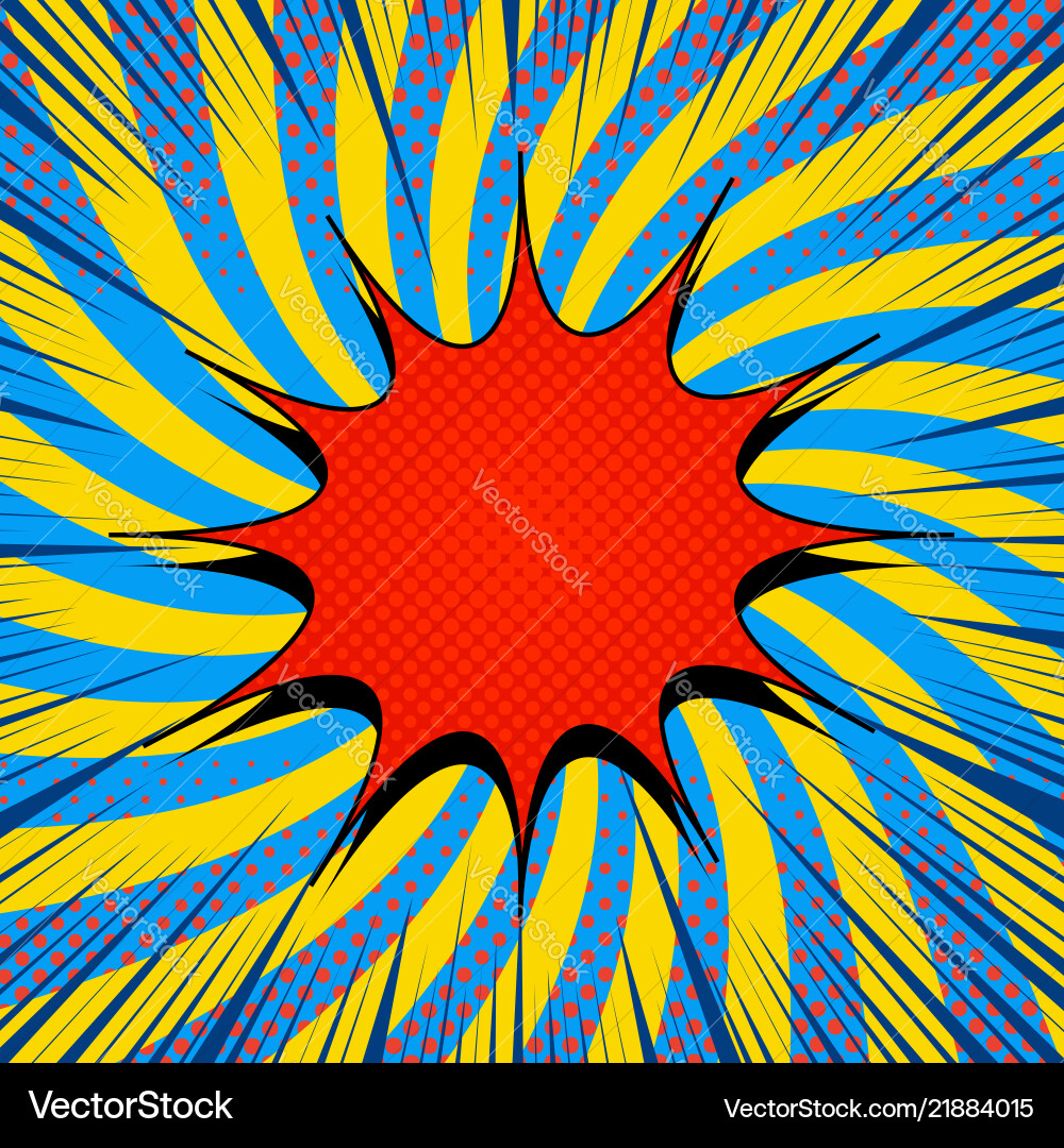 Comic page colorful concept Royalty Free Vector Image
