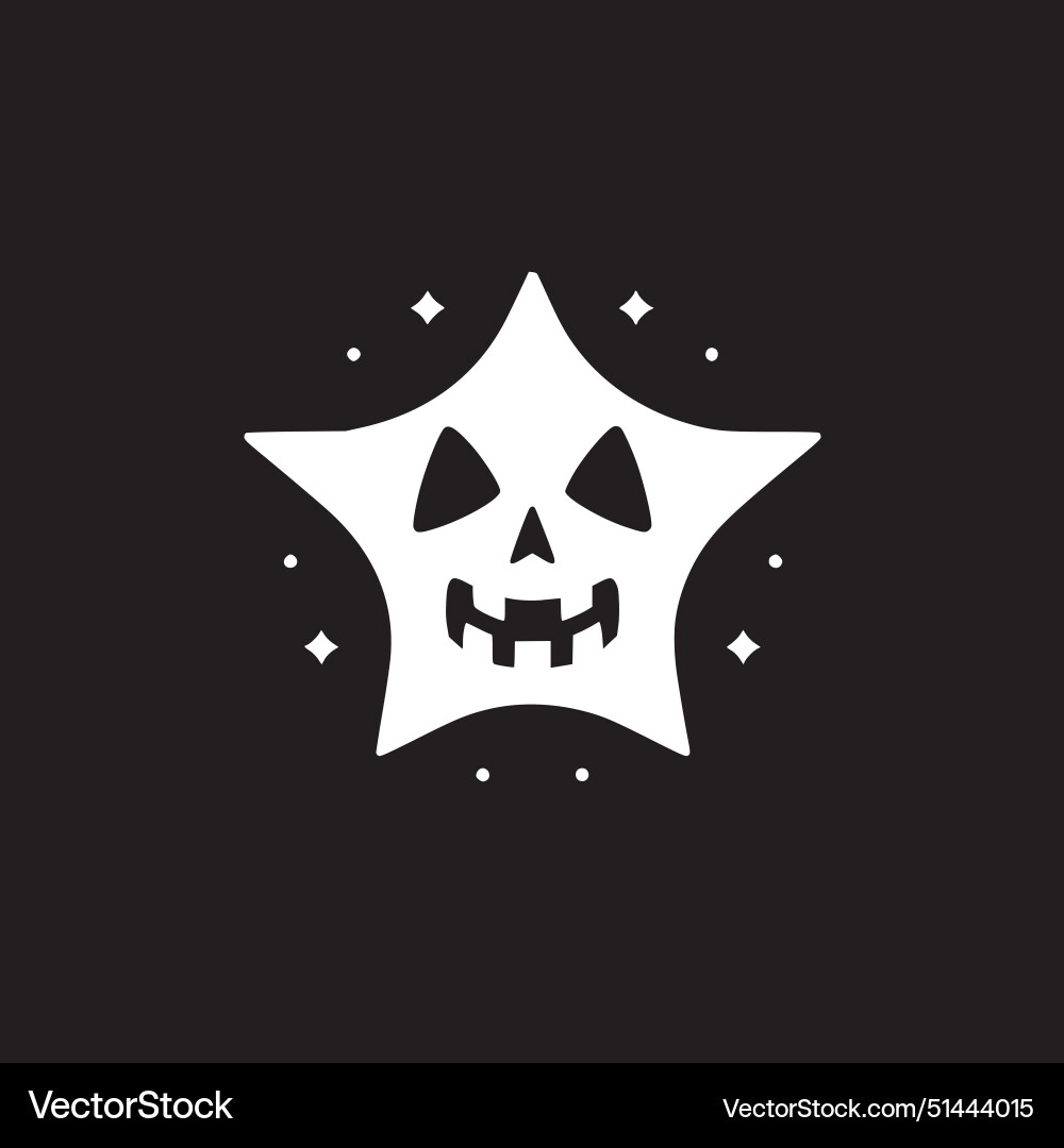 Halloween - black and white Royalty Free Vector Image