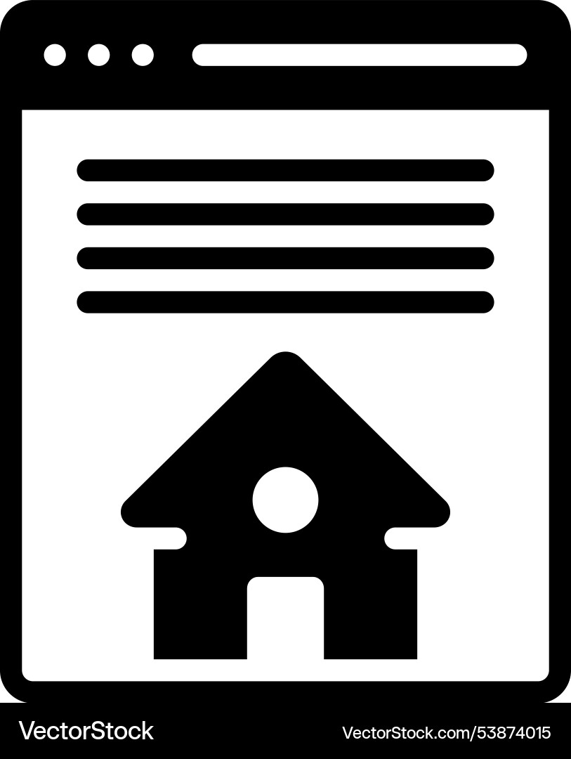 Homepage Royalty Free Vector Image - VectorStock