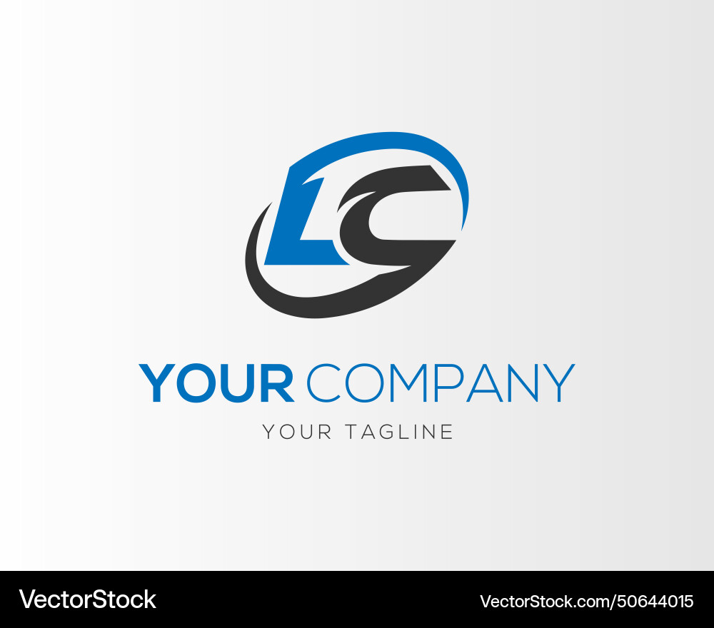 Letter lc professional initial logo design Vector Image