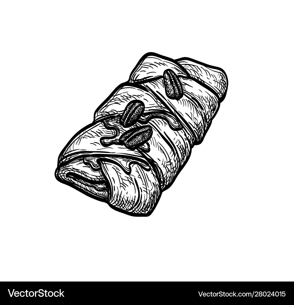 Maple pecan plait Royalty Free Vector Image - VectorStock