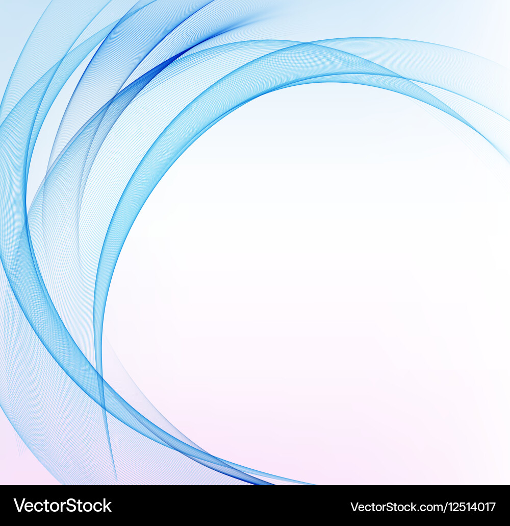 Blue Wavy Abstract Background Royalty Free Vector Image