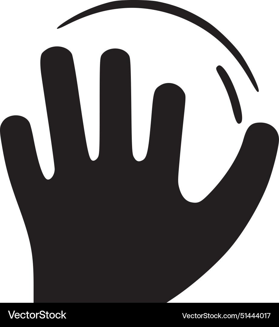 Hand - minimalist and simple silhouette Royalty Free Vector