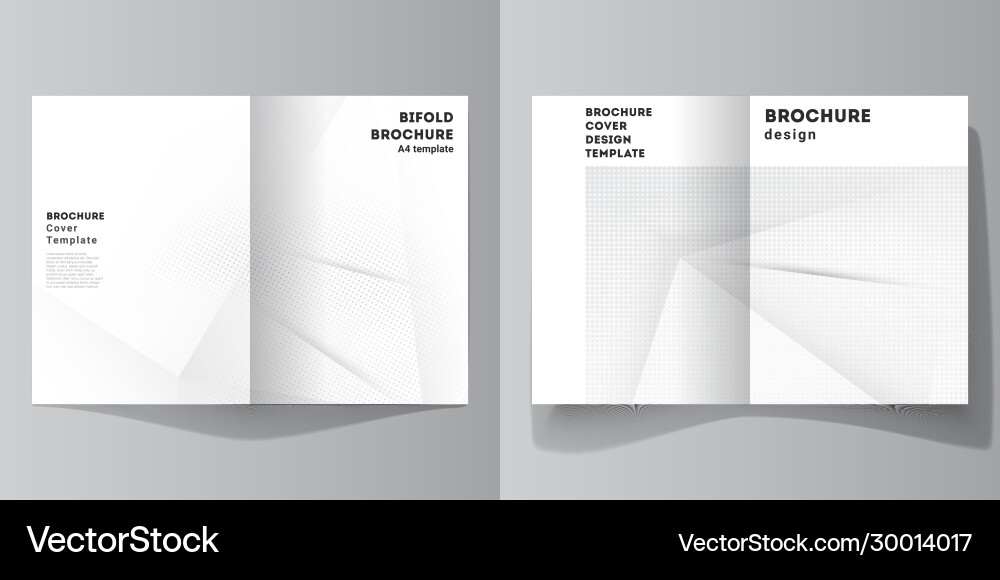 Layout two a4 cover mockups design Royalty Free Vector Image