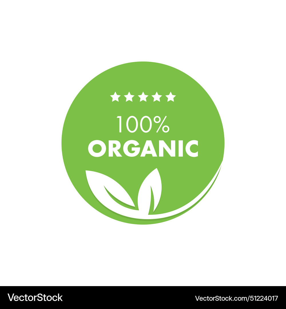 Organic label Royalty Free Vector Image - VectorStock