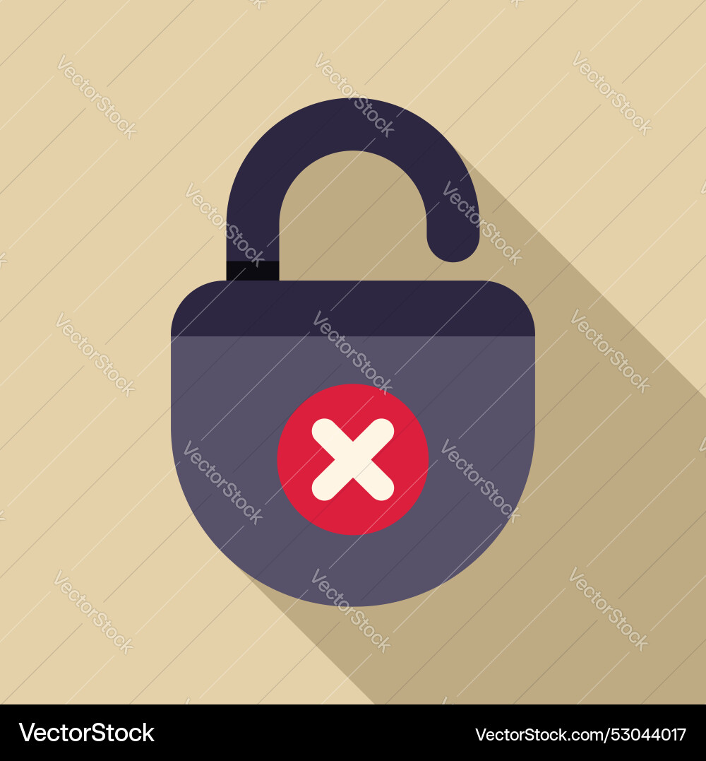 Padlock showing cross sign is depicting security Vector Image