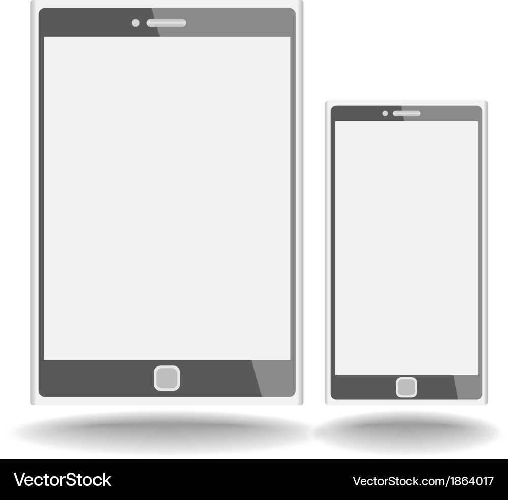 Smart phone and tablet Royalty Free Vector Image