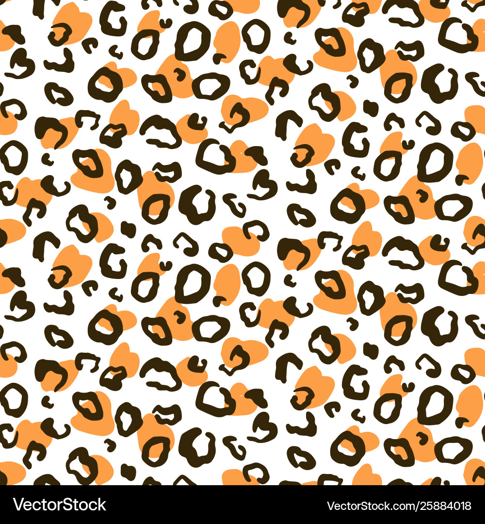 Animal leopard skin texture print pattern Vector Image