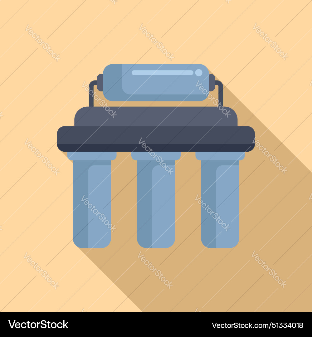 Flat design icon of a stone pillar and scroll Vector Image