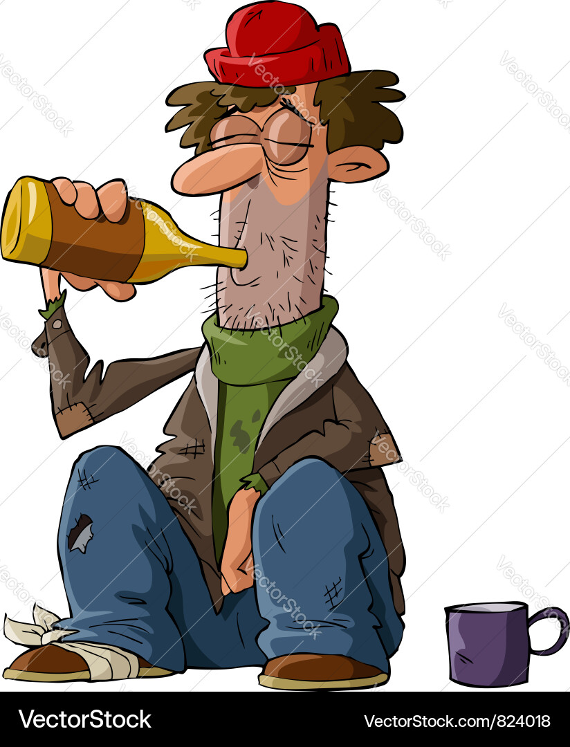 Homeless Royalty Free Vector Image - VectorStock