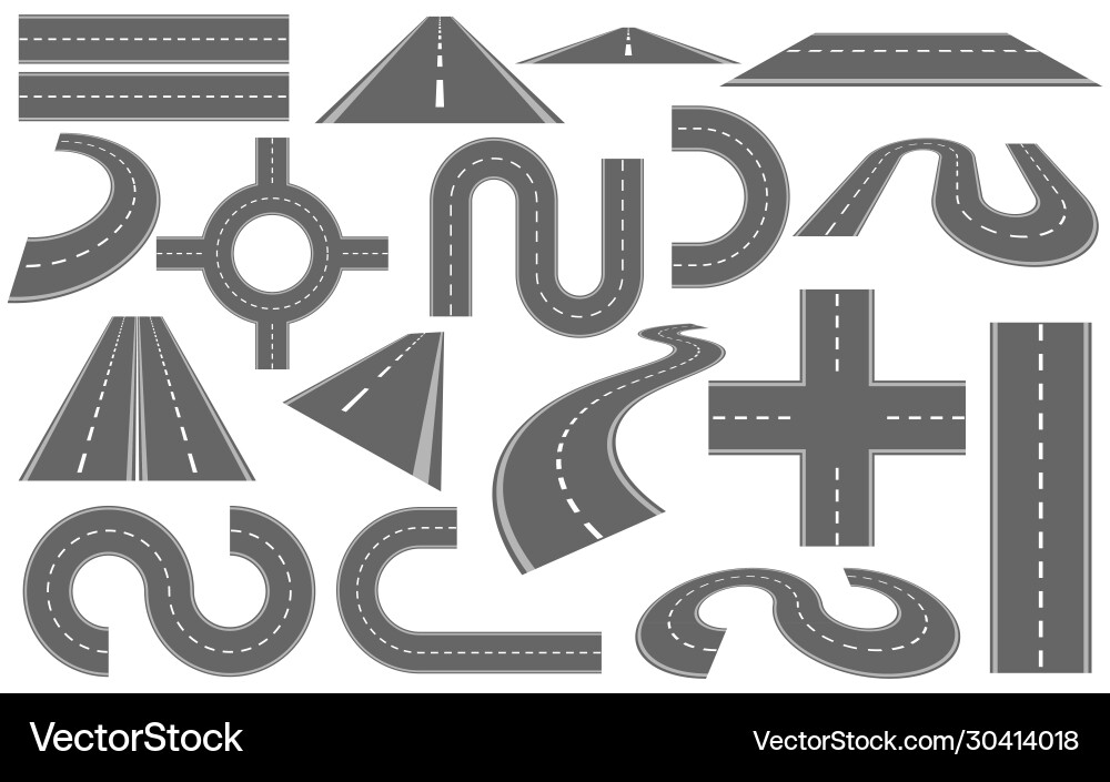 Path road Royalty Free Vector Image - VectorStock