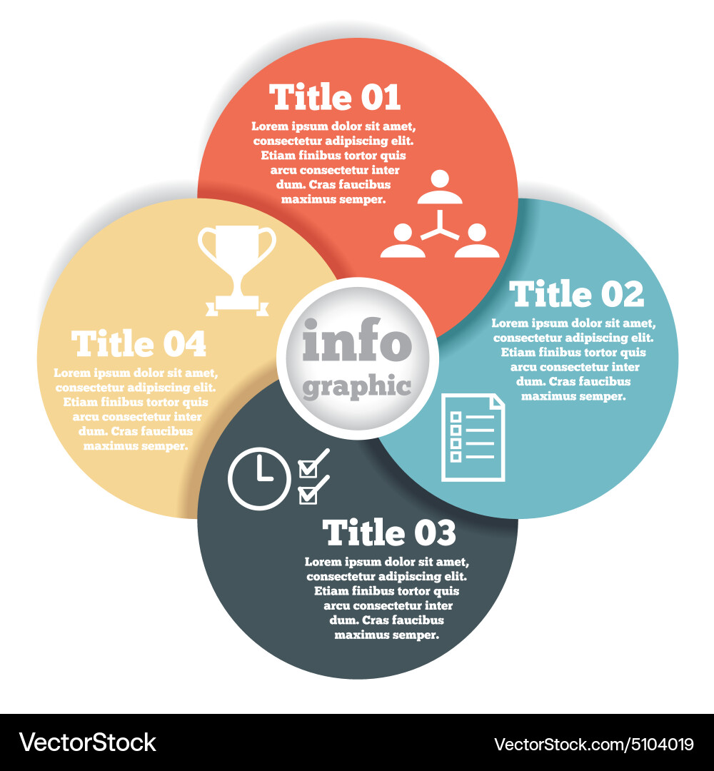 Business circle infographic diagram presentation Vector Image