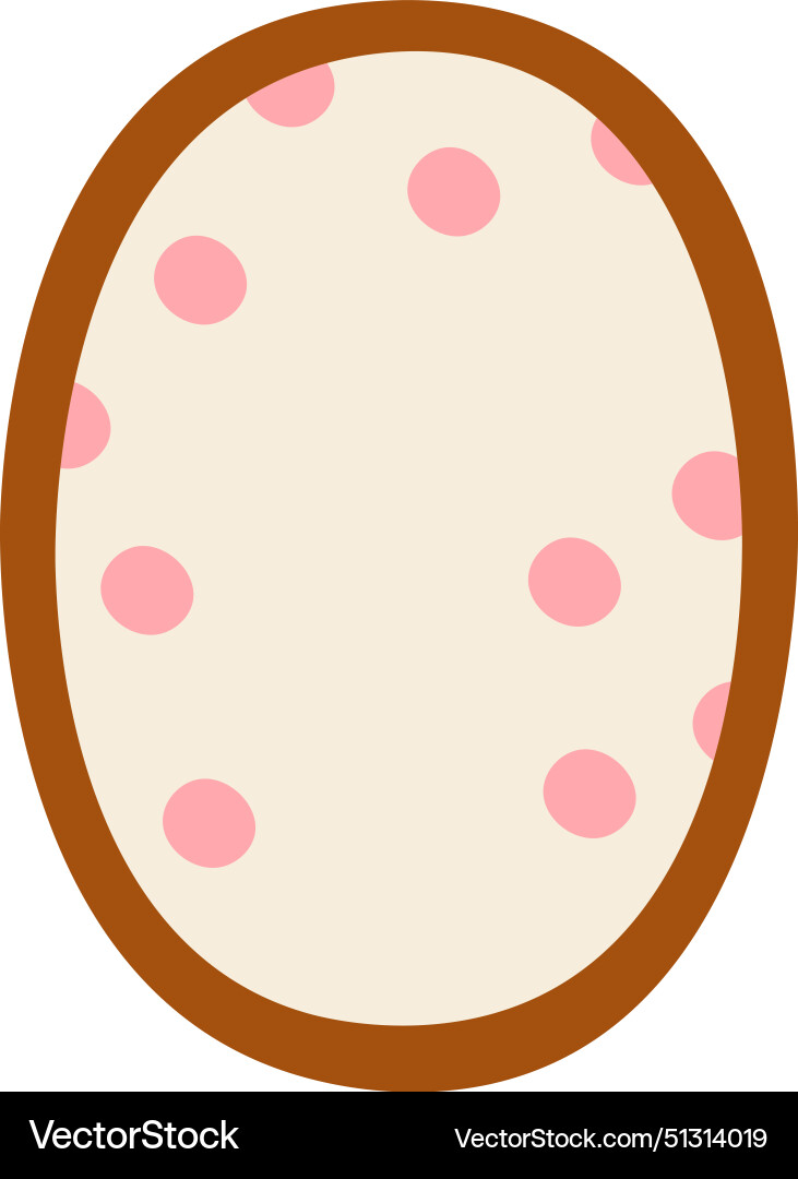 Oval picture frame Royalty Free Vector Image - VectorStock