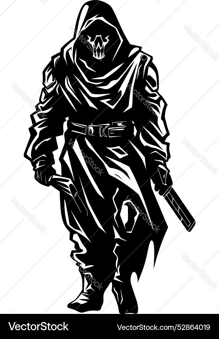 Reapers relentless reaper weapon design shadows Vector Image