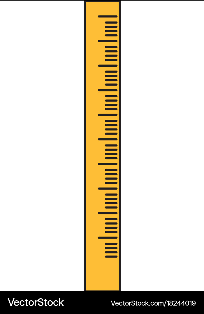 School ruler object design to education Royalty Free Vector